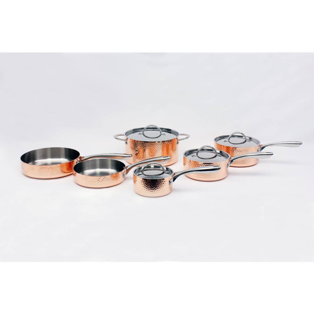 BergHOFF Vintage Collection 10-Piece Stainless Steel Cookware Set in ...