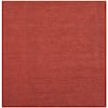 SAFAVIEH Natural Fiber Rust 8 ft. x 8 ft. Square Solid Area Rug NF447C ...