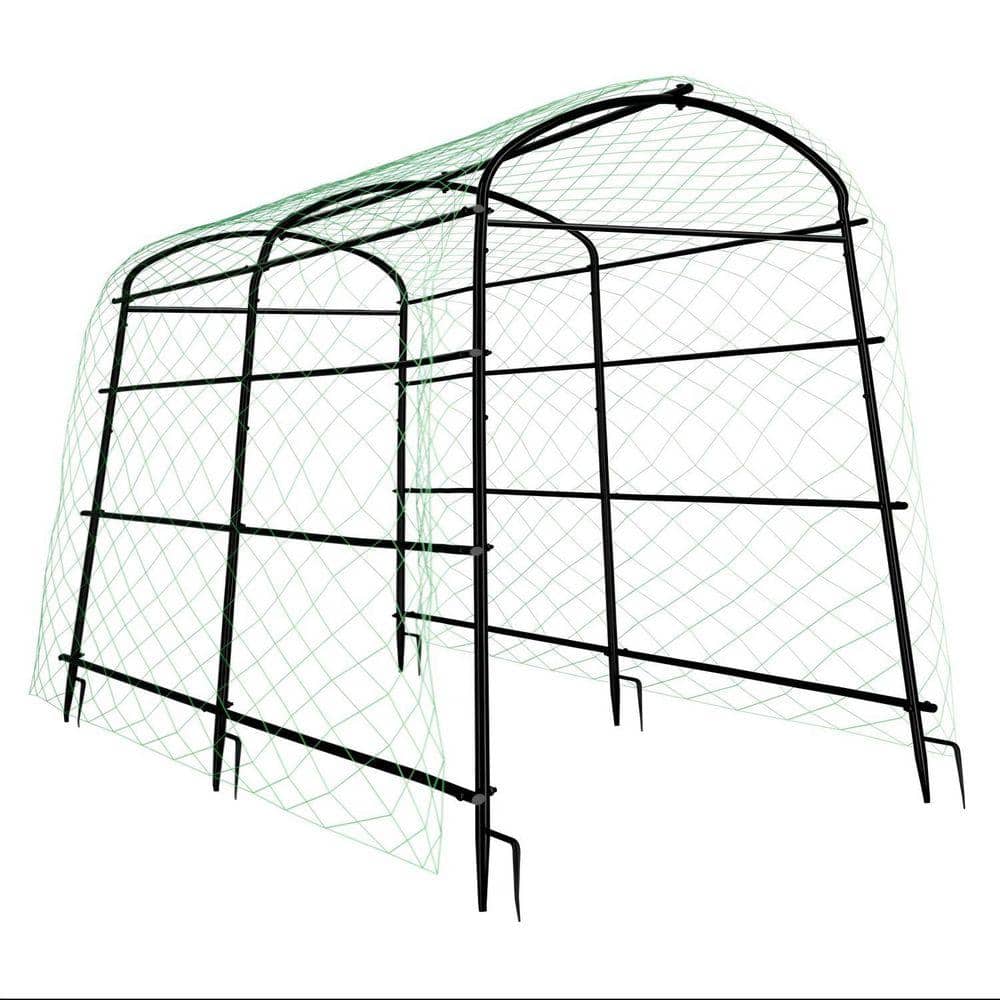 AESOME 63 in. Tall Metal Garden Arch Trellises, Cucumber Trellis with ...
