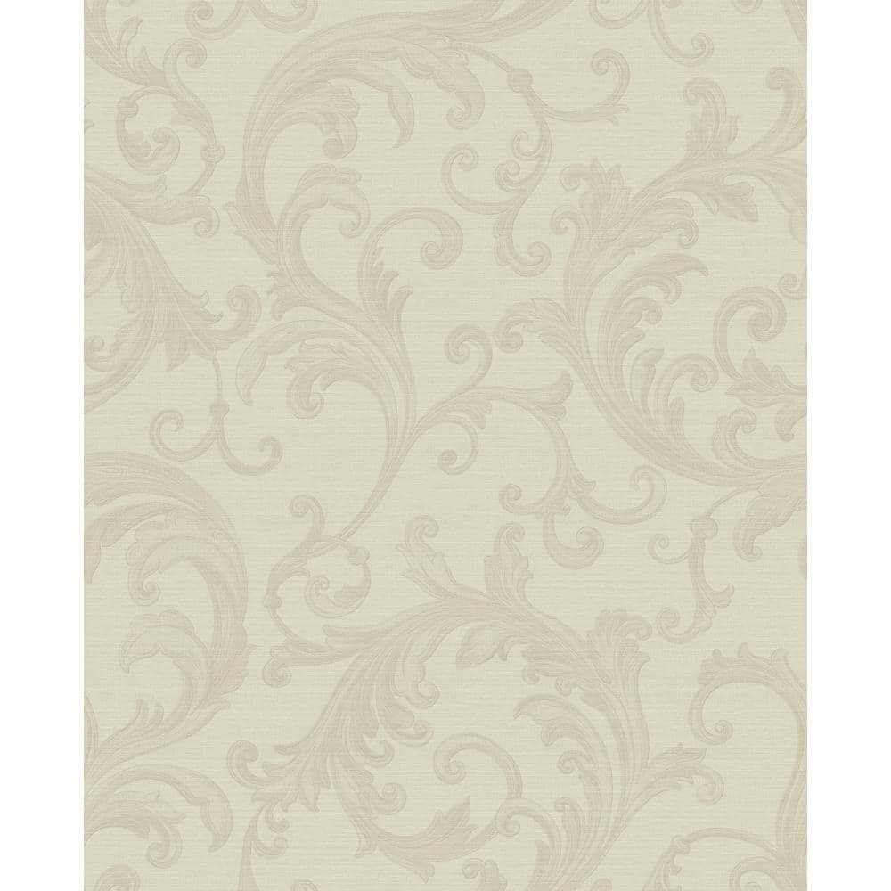 Sirpi Noemi Cream Acanthus Wallpaper Sample 4058-24832SAM - The Home Depot
