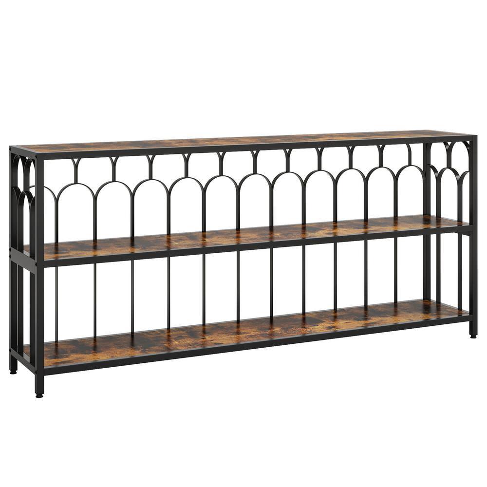 TRIBESIGNS WAY TO ORIGIN Benjamin 71 in. Rustic Brown Rectangle Wood ...