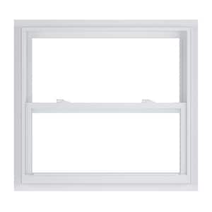 American Craftsman 36 in. x 25 in. 50 Series White Single Hung Low-E ...