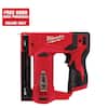 Milwaukee M12 12-Volt Lithium-Ion Cordless 3/8 in. Crown Stapler (Tool ...