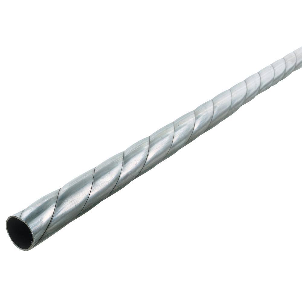 arteferro 118 in. x 1-9/16 in. Round Twisted Design Raw Iron Forged ...