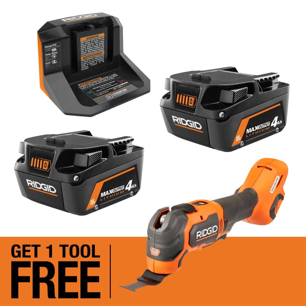 Reviews for RIDGID 18V MAX Output Starter Kit with (2) 4.0 Ah MAX ...