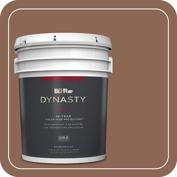 BEHR DYNASTY 5 gal. #PPU3-17 Clay Pot Flat Exterior Stain-Blocking ...
