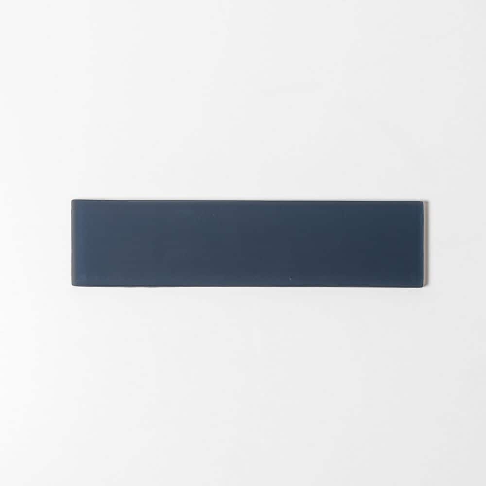 CRUZ BAY STUDIO 2 in. x 8 in. Glass Deep Blue Matte Subway Tile ( 13 ...