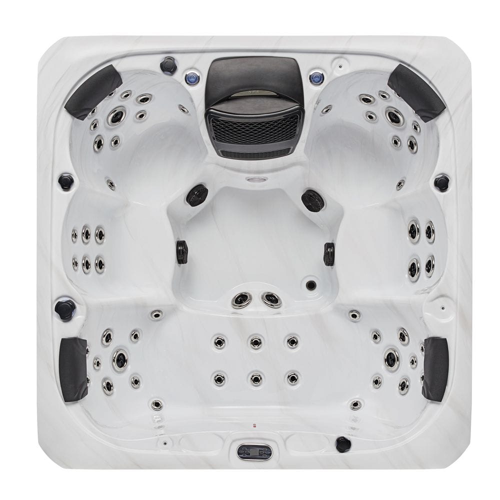 Luxury Spas Victoria 6-Person Lounger Hot Tub with Bluetooth WS-693CG ...