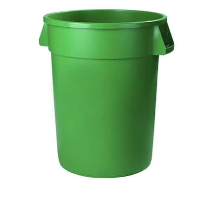 Carlisle Bronco 55 Gal. Green Round Trash Can Lid (2-Pack) 34105609