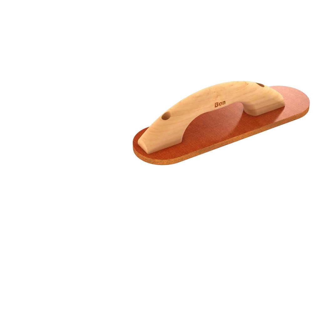 Bon Tool 12 in. x 3-1/2 in. Round End Laminated Canvas-Resin Float with ...