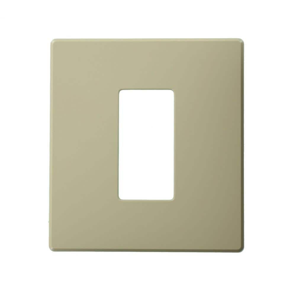 Leviton Renoir 1-Gang Ivory Despard Plastic Standard Wall Plate (1-Pack ...