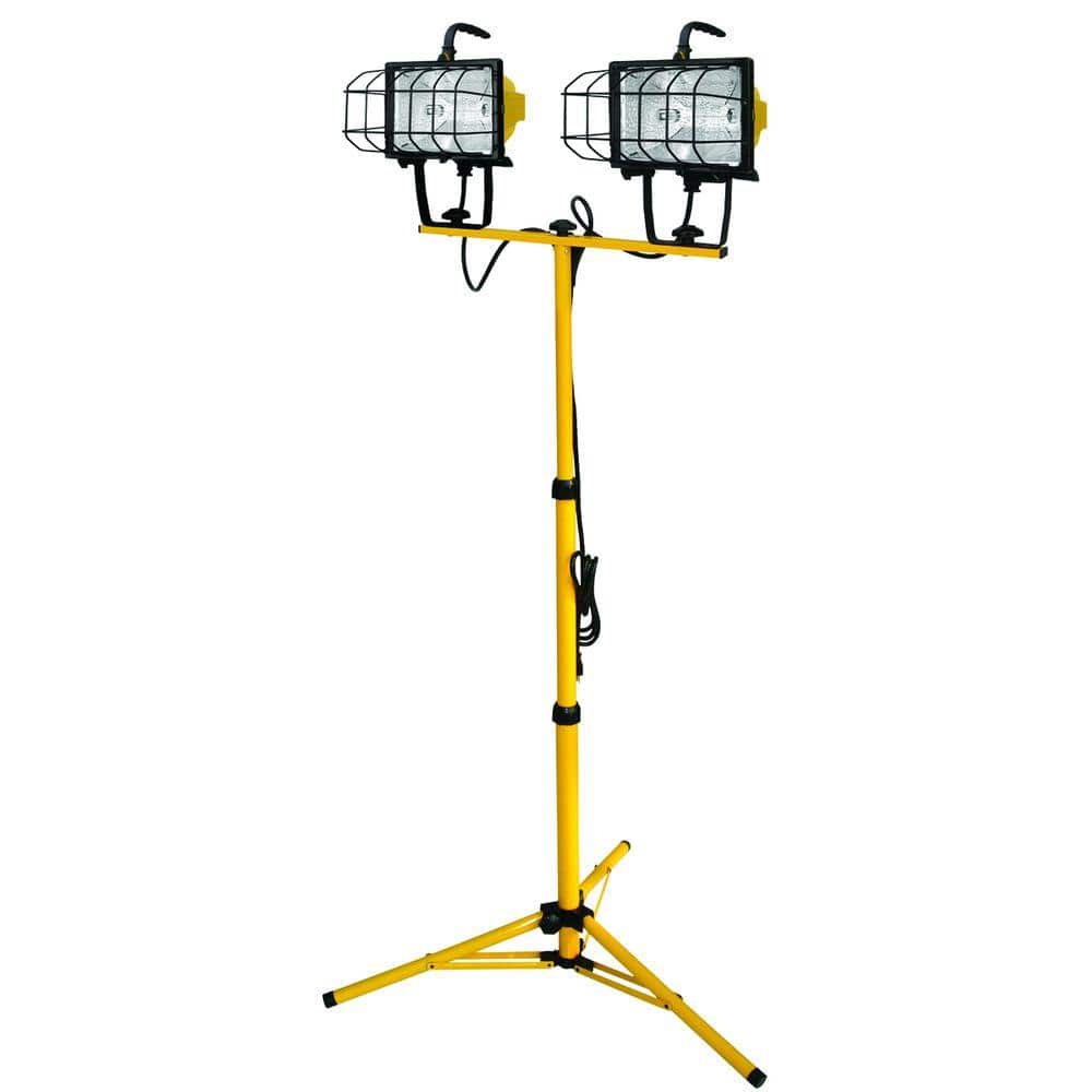 Voltec 1000-Watt Halogen Tripod Work Light 08-00211 - The Home Depot