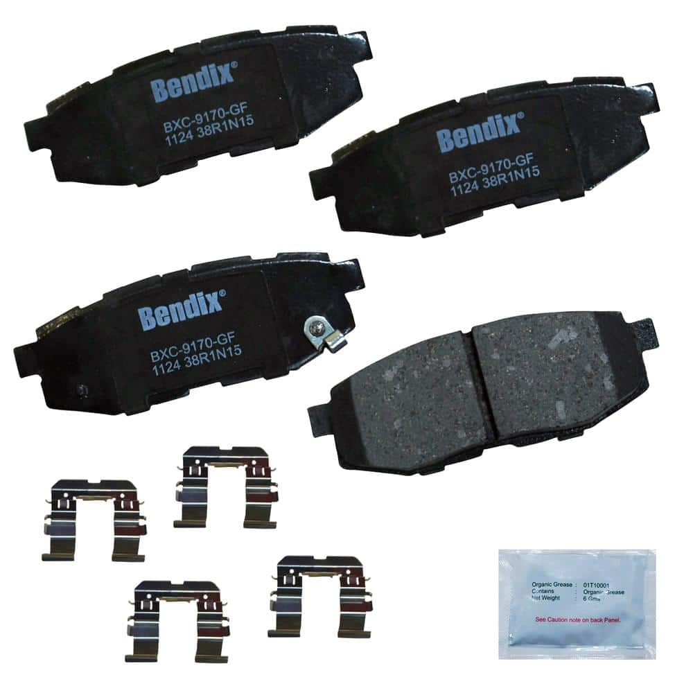 Bendix Premium Copper Free Disc Brake Pad Set 2010-2012 Ford Fusion 2 ...