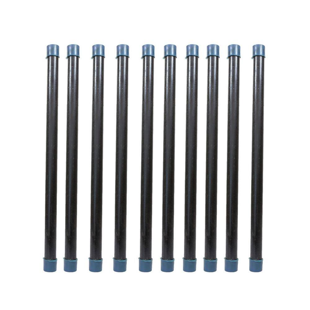 CMI inc 3/4 in. x 18 in. Black Steel Pipe (10-Pack) 362269 - The Home Depot