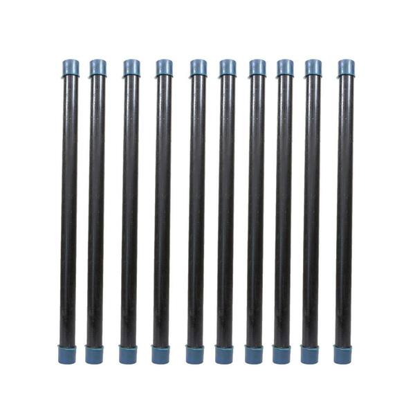 CMI Inc 3 4 In X 24 In Black Steel Pipe 10 Pack 362275 The Home Depot