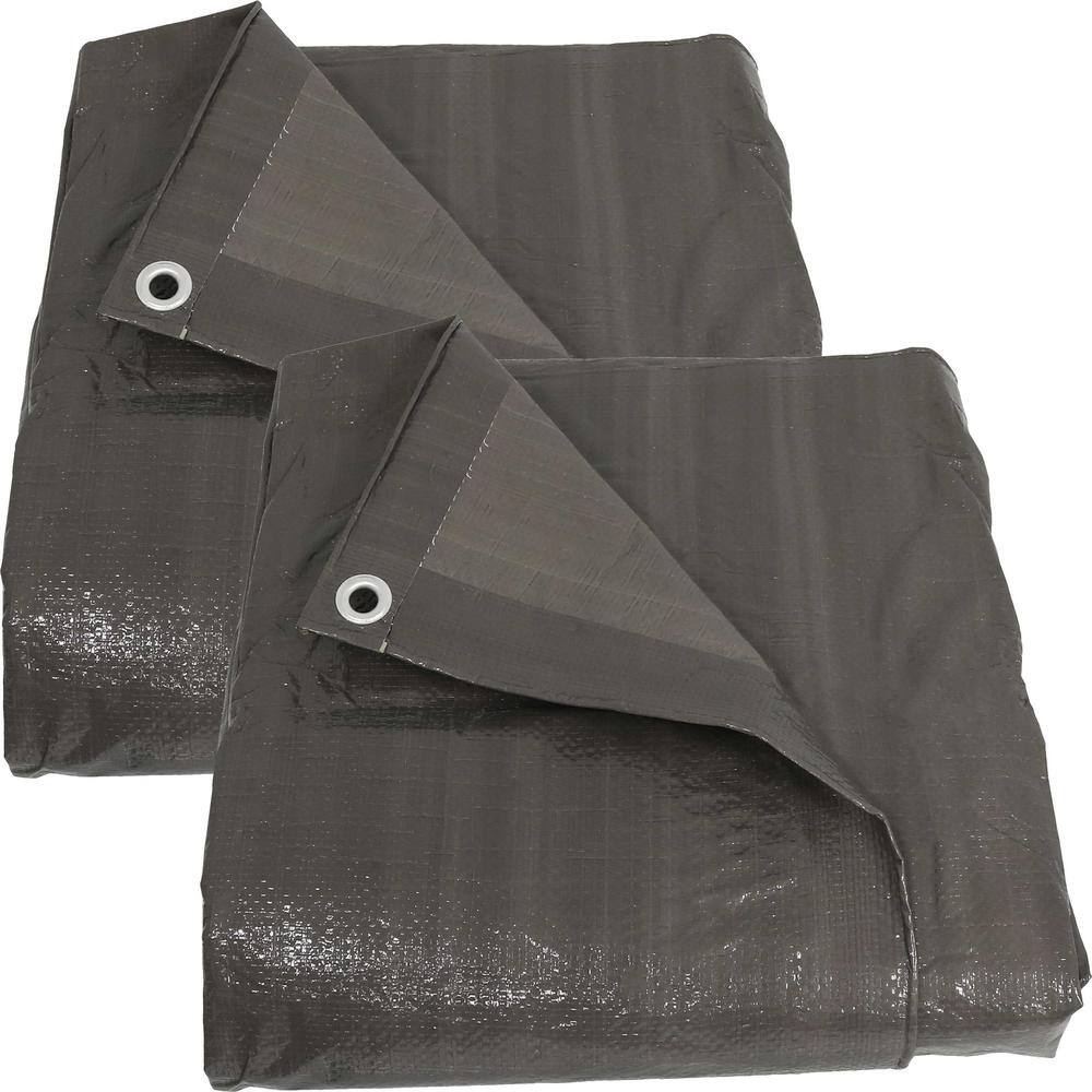 Sunnydaze Sunnydaze 20 ft. W x 30 ft. L Dark Gray Heavy Duty Multi ...