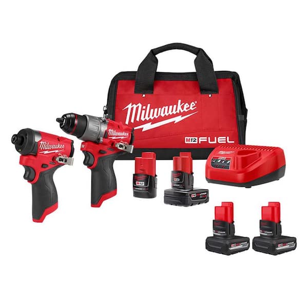 Milwaukee M12 12-Volt Lithium-Ion Brushless Cordless Subcompact Drill ...