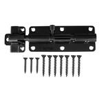 Ajustlock 6 in. Black Heavy Duty Barrel Bolt 236 - The Home Depot