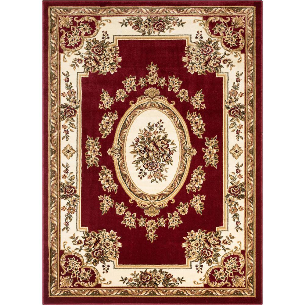 Well Woven Timeless Le Petit Palais Red 11 ft. x 15 ft. Traditional ...