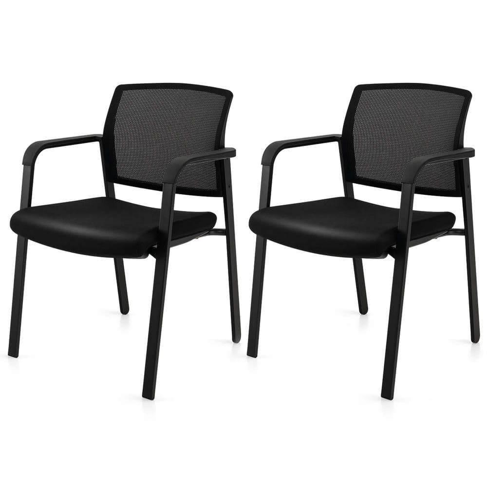 Costway Conference Chairs Mesh Stackable Ergonomic Office Guest Chairs ...