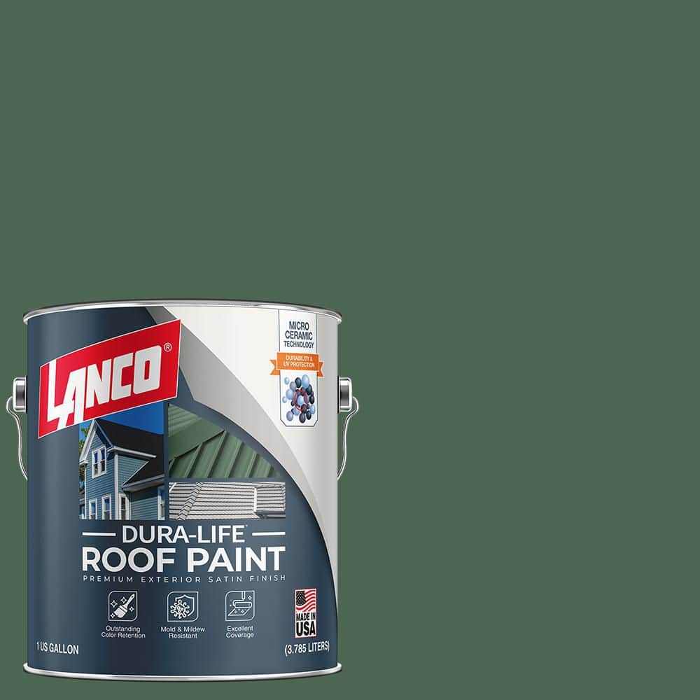 Lanco Dura Life 1 Gal. DL4229 Canopy Green Satin Exterior Roof Paint ...