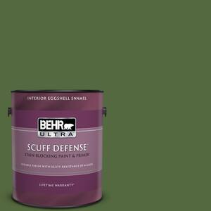 BEHR ULTRA 5 gal. #M380-7 Alfalfa Extract Semi-Gloss Enamel Exterior ...
