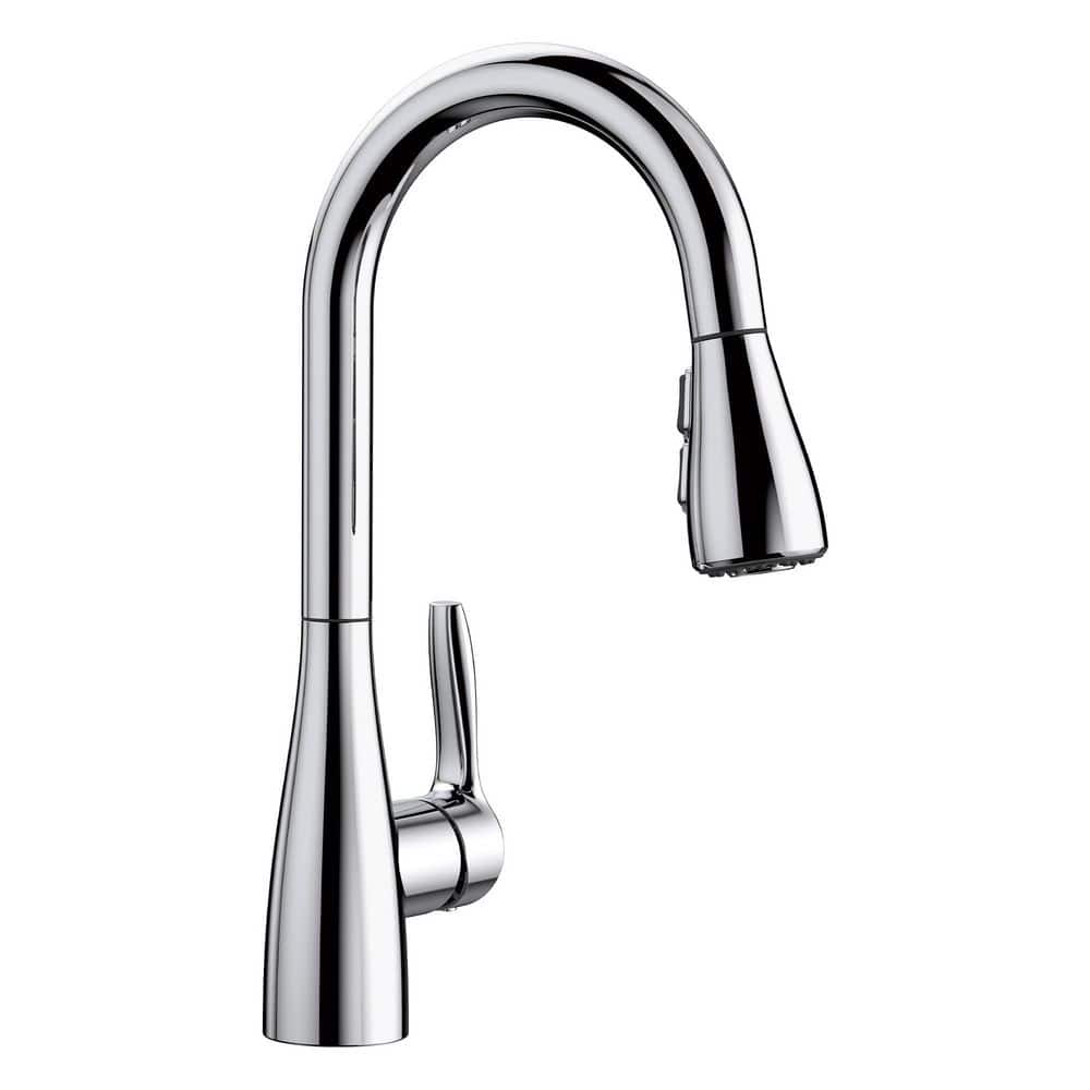 Blanco ATURA 1 Handle Gooseneck Bar Faucet with Pull-Down Sprayer in ...