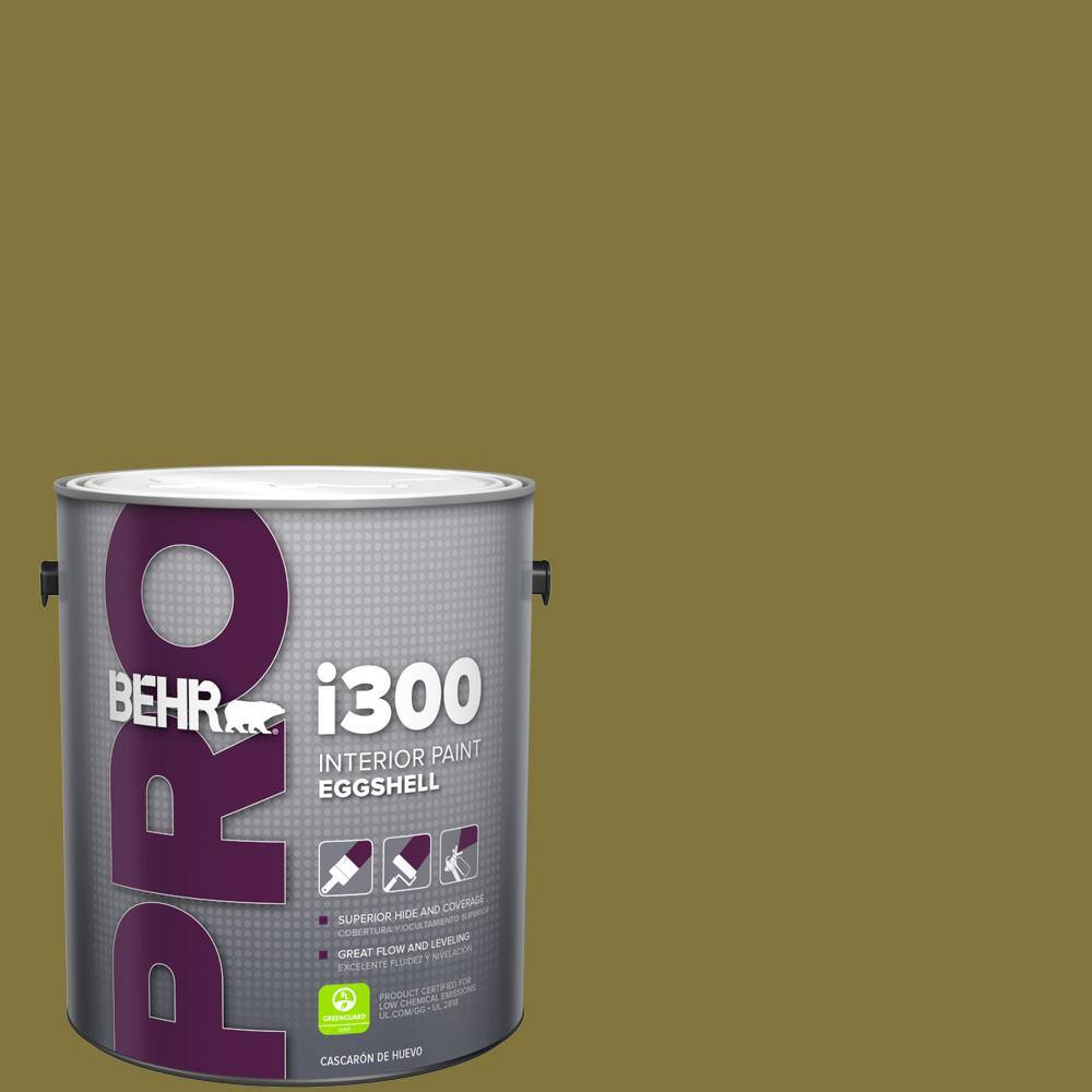 BEHR PRO 1 Gal. #390D-7 Marsh Grass Eggshell Interior Paint PR33301 ...