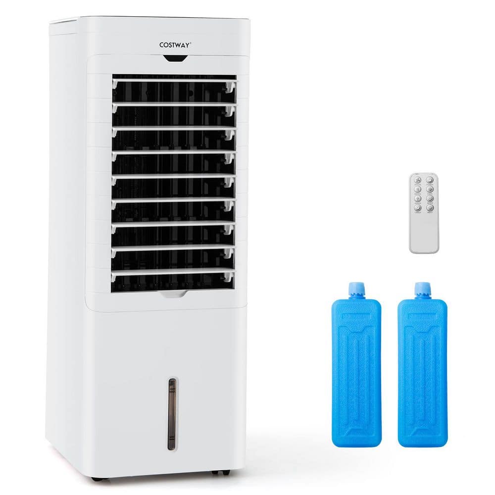 Costway 180 CFM Evaporative Air Cooler/Heater 4-in-1 Windowless ...