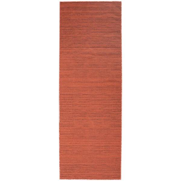 Nourison Washable Essentials Brick 2 ft. x 8 ft. All-over design ...