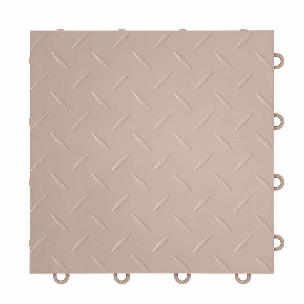 Reviews for FLOORINGINC Nitro Diamond 3/8 in. Garage Tiles, Beige, 12 ...