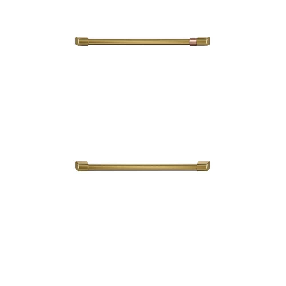 Cafe 27 in. Double Wall Oven Handle Kit in Brushed Brass CXWD7H0PNCG ...