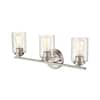 Millennium Lighting 22 in. 3-Light Satin Nickel Vanity Light 3683-SN ...