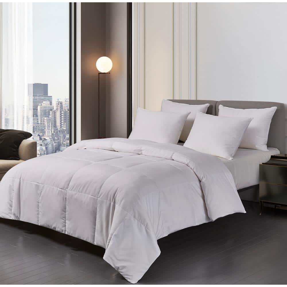 Blue Ridge Light Warmth White Twin Down Comforter 033004 - The Home Depot