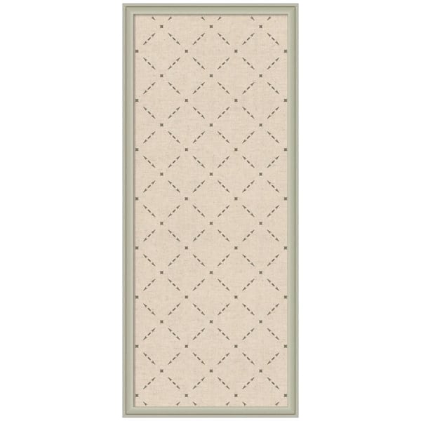 Kate and Laurel Florence 42 in. x 18 in. Silver Plastic Framed Green ...
