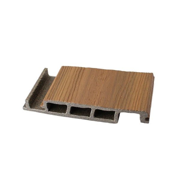 DuxxBak Water-Shedding 1 in. x 5.25 in. x 3 in. Warm Cedar Composite ...