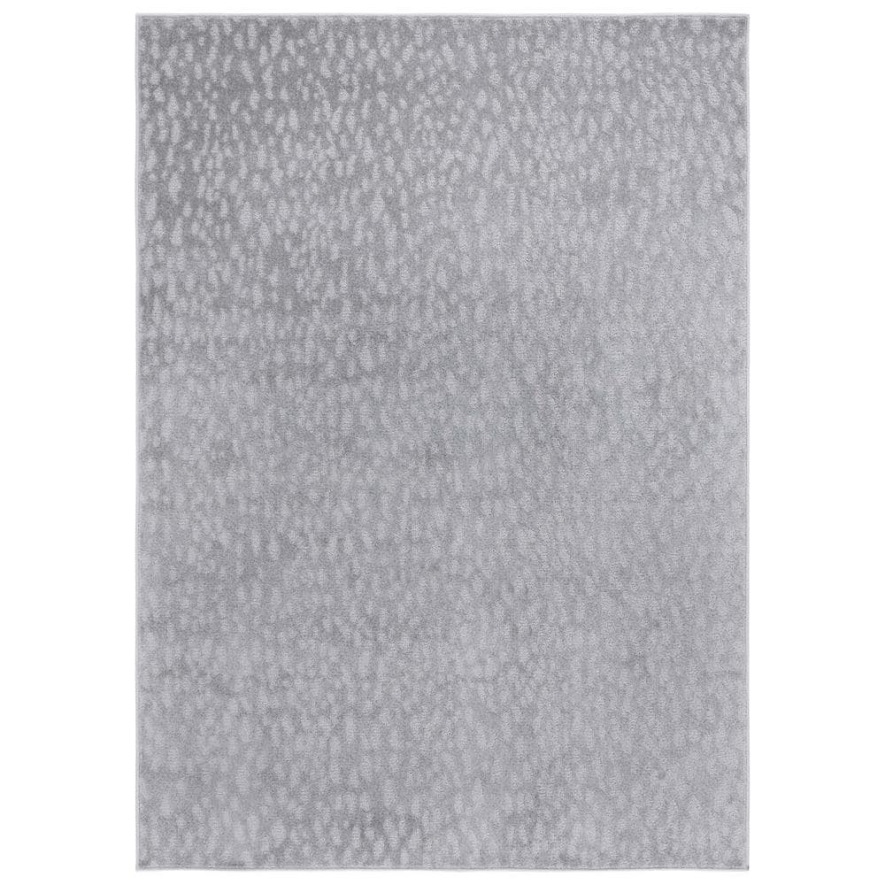 SAFAVIEH Pattern and Solid Gray 5 ft. x 8 ft. Abstract Geometric Area ...