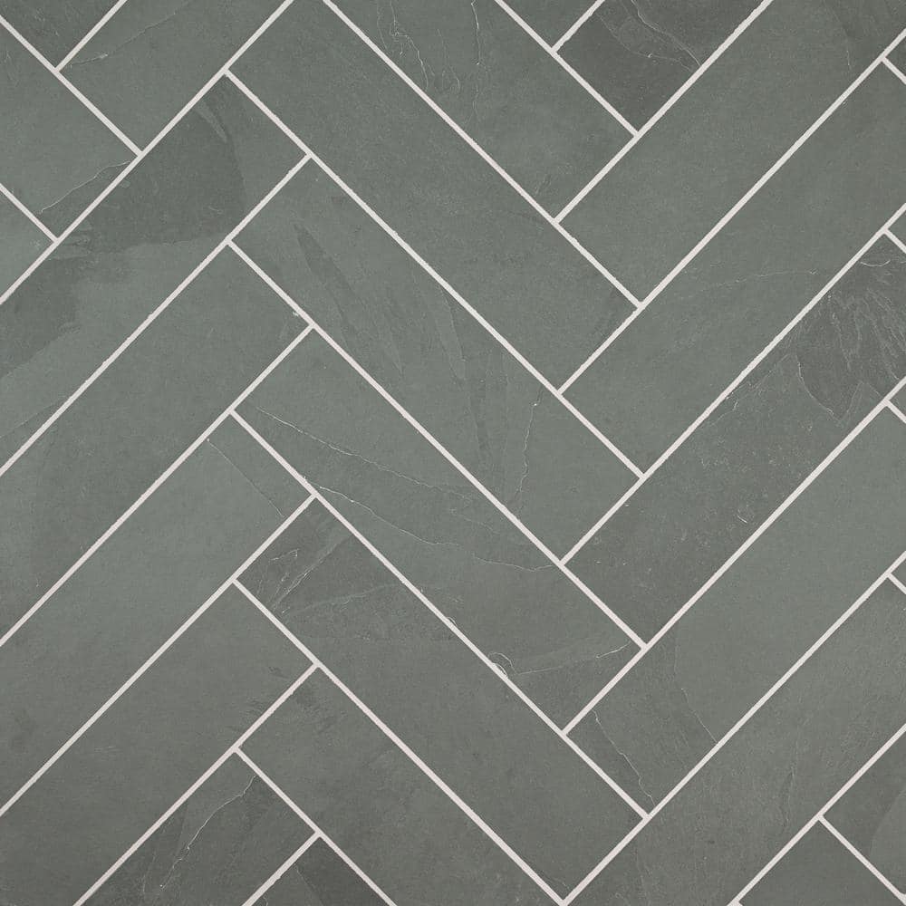 MSI Montauk Blue 6 in. x 24 in. Gauged Slate Floor and Wall Tile (10 sq ...