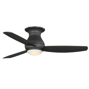 Kathy Ireland Curva Sky 44 in. Outdoor Graphite Ceiling Fan with Remote ...
