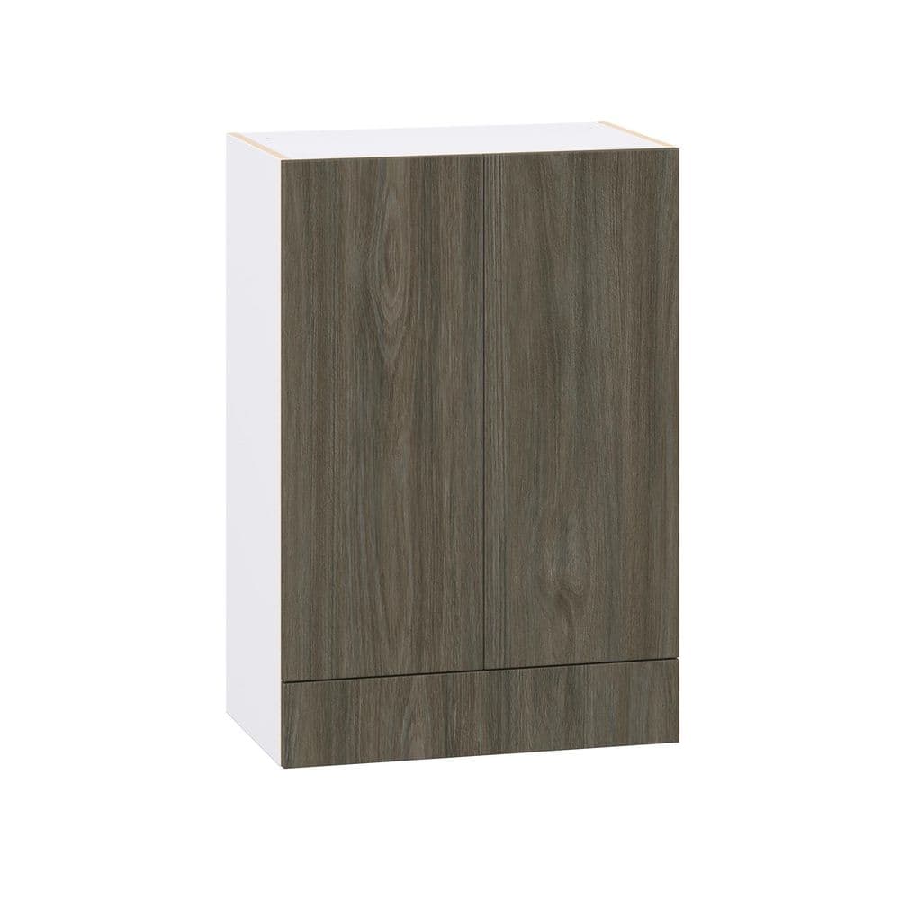 J COLLECTION Timberline 24 in. W x 35 in. H x 14 in. D in Slab Walnut ...