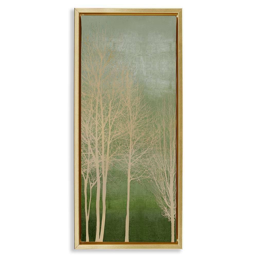 Stupell Industries Subtle Ombre Tree by Kate Bennett Gold Floater Frame ...