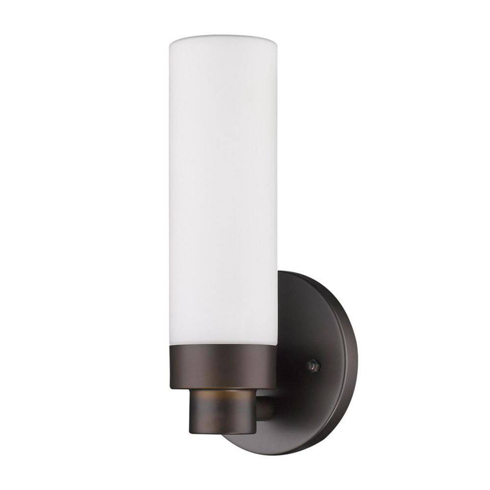 HomeRoots 10 in. White Indoor Hardwired Sconce with No Bulbs Included ...