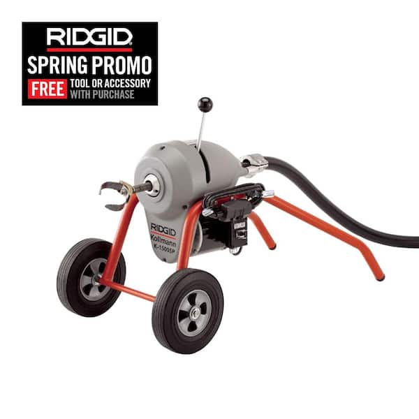 RIDGID K-5208, 115-Volt 60Hz Drain Cleaning Sectional Machine with ...