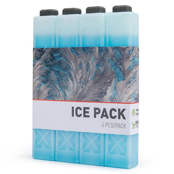 Reusable Long Lasting Freezer Ice Packs for Coolers, Lunch Bags, and ...