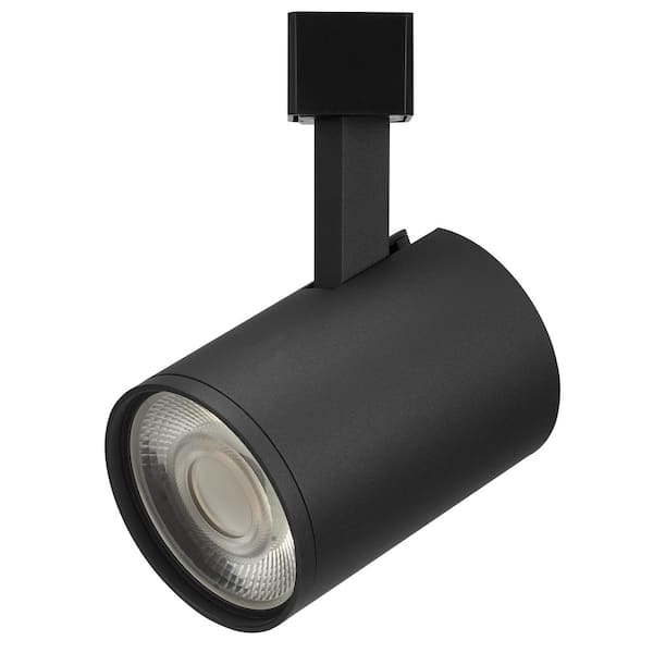 CAL Lighting Black 20-Watt Integrated LED Linear Track Cylinder Track Head with Adjustable ...