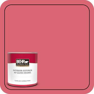 BEHR ULTRA 1 qt. #P150-5A Strawberry Taffy Flat Exterior Paint and ...