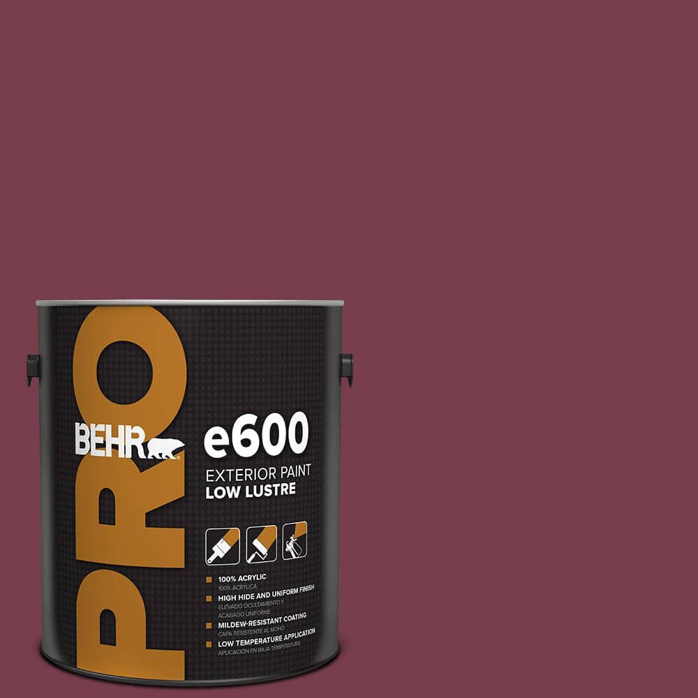 BEHR PRO 1 gal. #ICC-110 Vintage Merlot Low Luster Exterior Paint ...