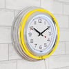 Trademark 3 in. x 14 in. Yellow Double Ring Neon Clock 99-1099YEL - The ...