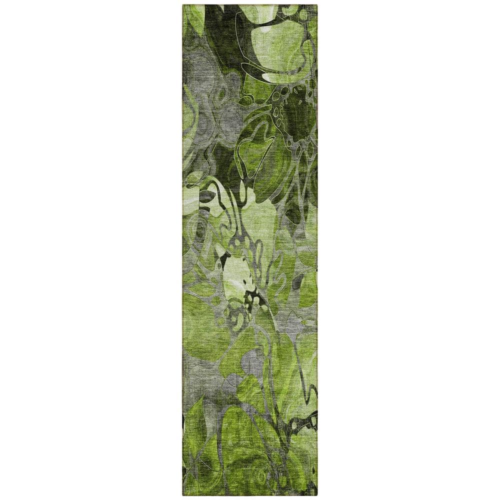 Addison Rugs Chantille ACN558 Fern 2 ft. 3 in. x 7 ft. 6 in. Machine ...