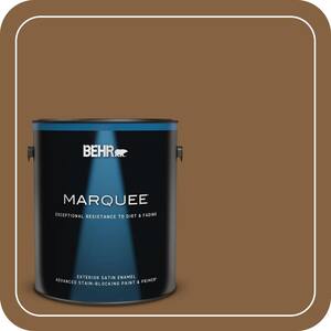 BEHR PREMIUM PLUS 8 oz. #MQ2-10 Burnt Caramel Semi-Gloss Interior ...